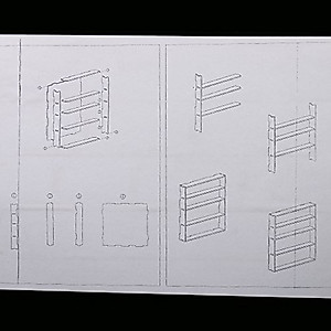 LoveinDIY 2Pcs Natural Wooden Paint Rack Stand Pigment Ink Storage with Cabinet Holder Organizer for Multi Bottles of