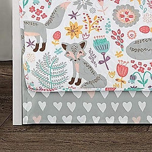 Lush Decor Pixie Fox 6 Piece Daybed Cover Set, Gray & Pink, 39"x75"