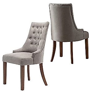 COLAMY LGR Dining-Chairs, Set of 2, Light Grey