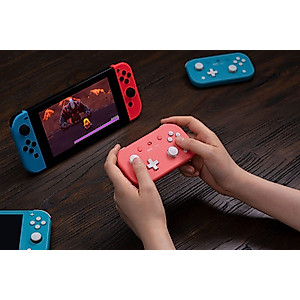 8Bitdo Lite 2 Bluetooth Gamepad for Switch, Switch Lite, Android and Raspberry Pi (Pink)