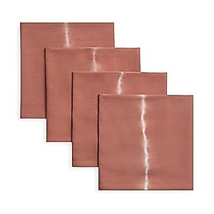 Folkulture Thanksgiving Napkins 20x20 Inches, Set of 4 Cotton Table Napkin, Boho Dinner Napkins for Fall Decorations for Home, Napkins Cloth Washable, Fall Dish Towels for Kitchens, Indie Rust
