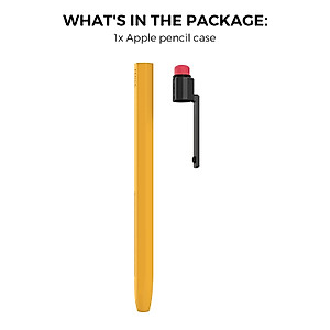 TRONWIN Apple Pencil Pro Case for Apple Pencil 2nd Generation Sleeve Silicone Cover Perfect Grip Skin Classic Design with Sturdy Clip Compatible with Apple Pencil 2nd gen (Classic)