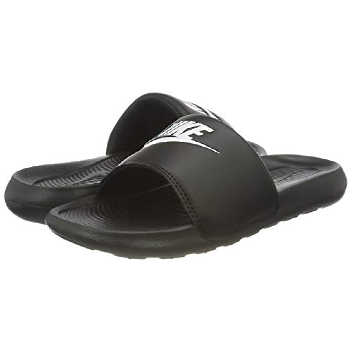 NIKE Women's Victori One Slide Trail Running Shoe, Black White Black, 6