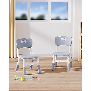 Brelley Kids Chairs Height Adjustable Toddler Chairs for Table, for Indoor & Outdoor Use Classroom/Daycare/Home, Suitable for Ages 2-8