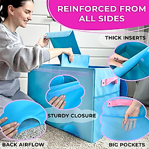 QUOKKA Toy Storage Box Elephant, Toy Storage Box Koala & Toy Storage Box Unicorn Playroom Organizers