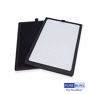 PUREBURG Replacement HEPA filter Set Compatible with Bluemyst Air Purifier,BA1180WK