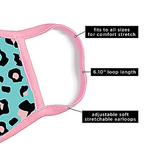 ABG Accessories Girls 3-Pack Kids Face Mask and Hand Sanitizer Holder Keychain (Flip Cap Reusable Empty Bottles) Age3-7, Unicorn Design, 6 Piece Set