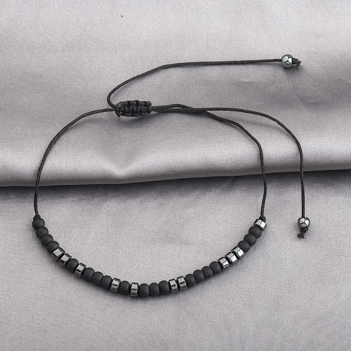 MAOFAED New Beginnings Morse Code Bracelet for Men Women New Beginnings Gift Inspirational Gift New Challenge Gift (new beginning code br)