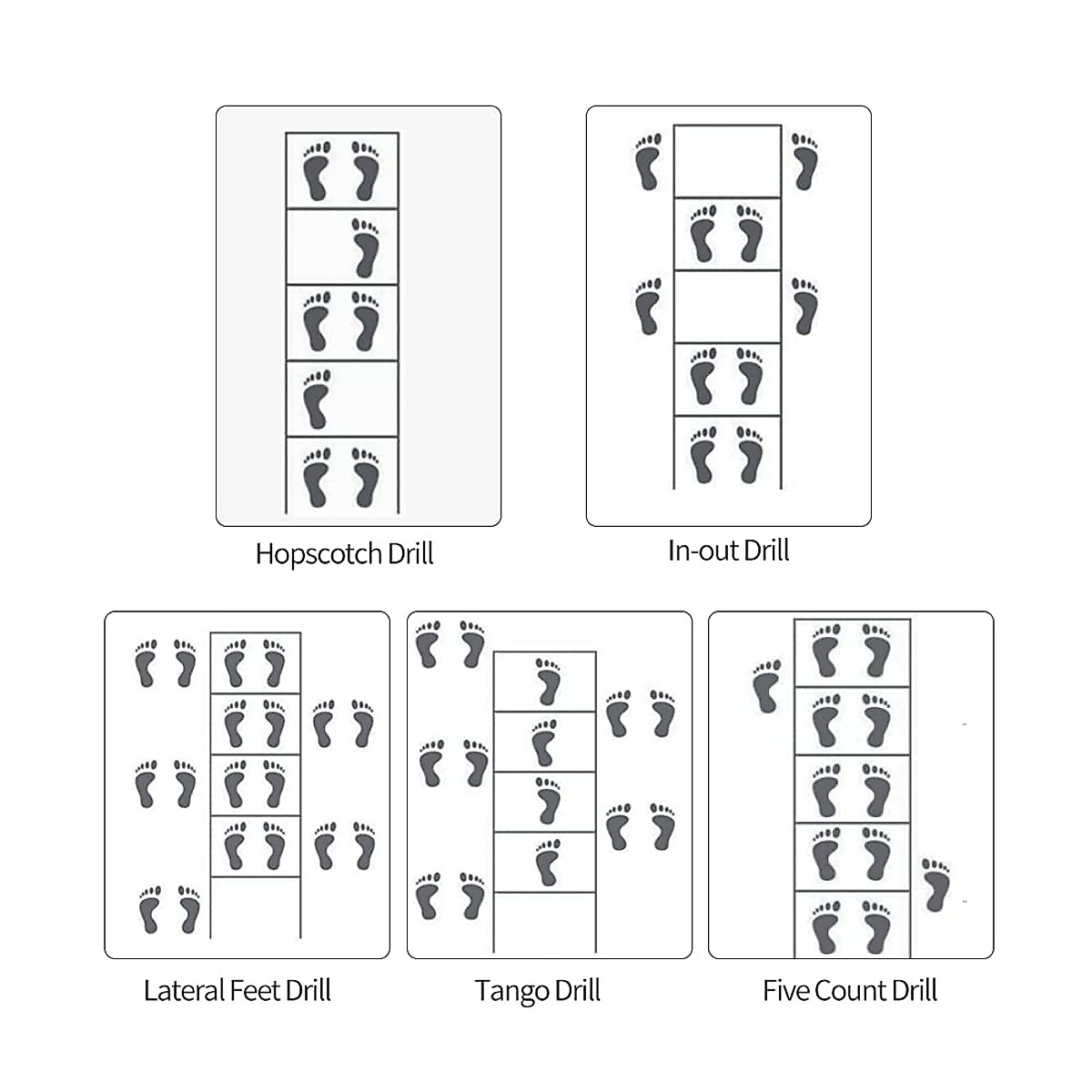 Agility Ladder Set, 2 Pack 12 Rungs Agility Ladder Set, Speed Training Ladder with Steel Stakes and Carry Bag for Soccer, Speed Fitness Feet Training (2 Pack, 12 Rungs)