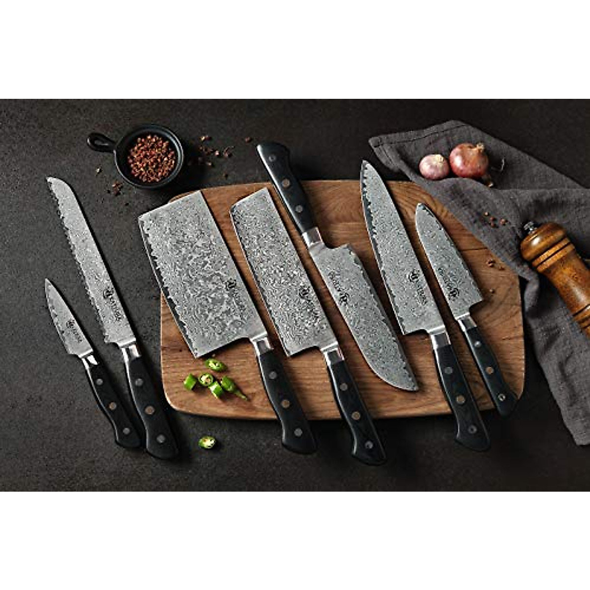 KATSURA Gyuto Chef Knife – 8.25 Inch – Ultra-Wide Blade 55mm – Japanese Premium AUS 10, 67 Layers Damascus Steel Knife