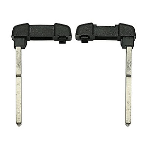AKS Keys Emergency Smart Key Blade Blank Insert Compatible with Land Rover LR2 (2 Pack)