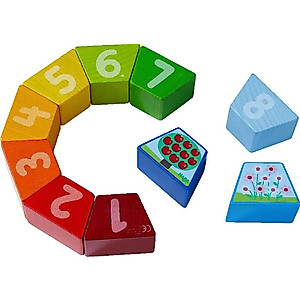 HABA Numbers Farm Counting and Stacking Wooden Blocks (Made in Germany)