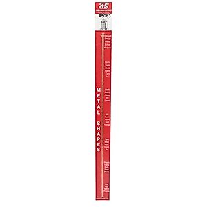 K&S 5063 Round Copper Rod, 3/32" OD x 12" Long, 1 Piece, Made in The USA
