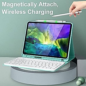 iPad Pro 11 Case with Keyboard, iPad Air 5th Generation Case with Keyboard, Keyboard Case for iPad Pro 11 inch 4th/3rd/ 2nd/1st Gen, iPad Air 5th/ 4th Gen 10.9, Detachable Keyboard with Pencil Holder