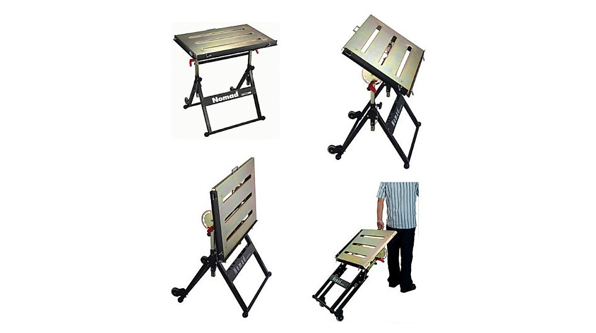 Strong Hand Tools Nomad Welding Table with Clamps - Portable & Adjustable