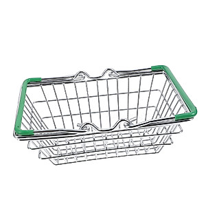CHILDWEET Mini Fruit Basket Iron Round Green Decor Basket for Kids Storage