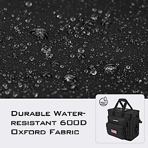 KastKing Karryall Fishing Tackle Bags for Saltwater or Freshwater Fishing - Water Resistant Material - Fishing Gear Storage - Large Black