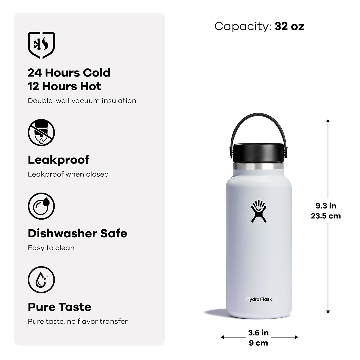 Hydro Flask Wide Mouth Bottle with Flex Cap