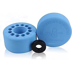 Jieotwice Cell Cryopreservation Box Program Cooling Box 12-well Gradient Lab Cell Resuscitation Tool Low Temperature Resistant 2ml/5ml (2mlx12 hole)