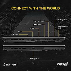 ASUS TUF F15 15.6” FHD Gaming Laptop, Intel Core i7-12700H, NVIDIA GeForce RTX 4070, 16GB RAM, 1TB SSD, RGB Keyboard, Numpad, Smart AMP Audio, Wi-Fi 6, Gray, Win 11 Pro, 32GB USB Card