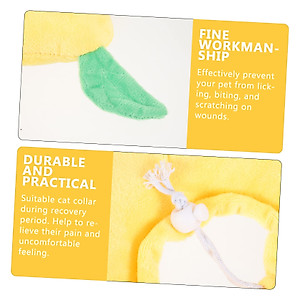 Kisangel 5pcs Cat Collar Lint Fruit Neck Circle