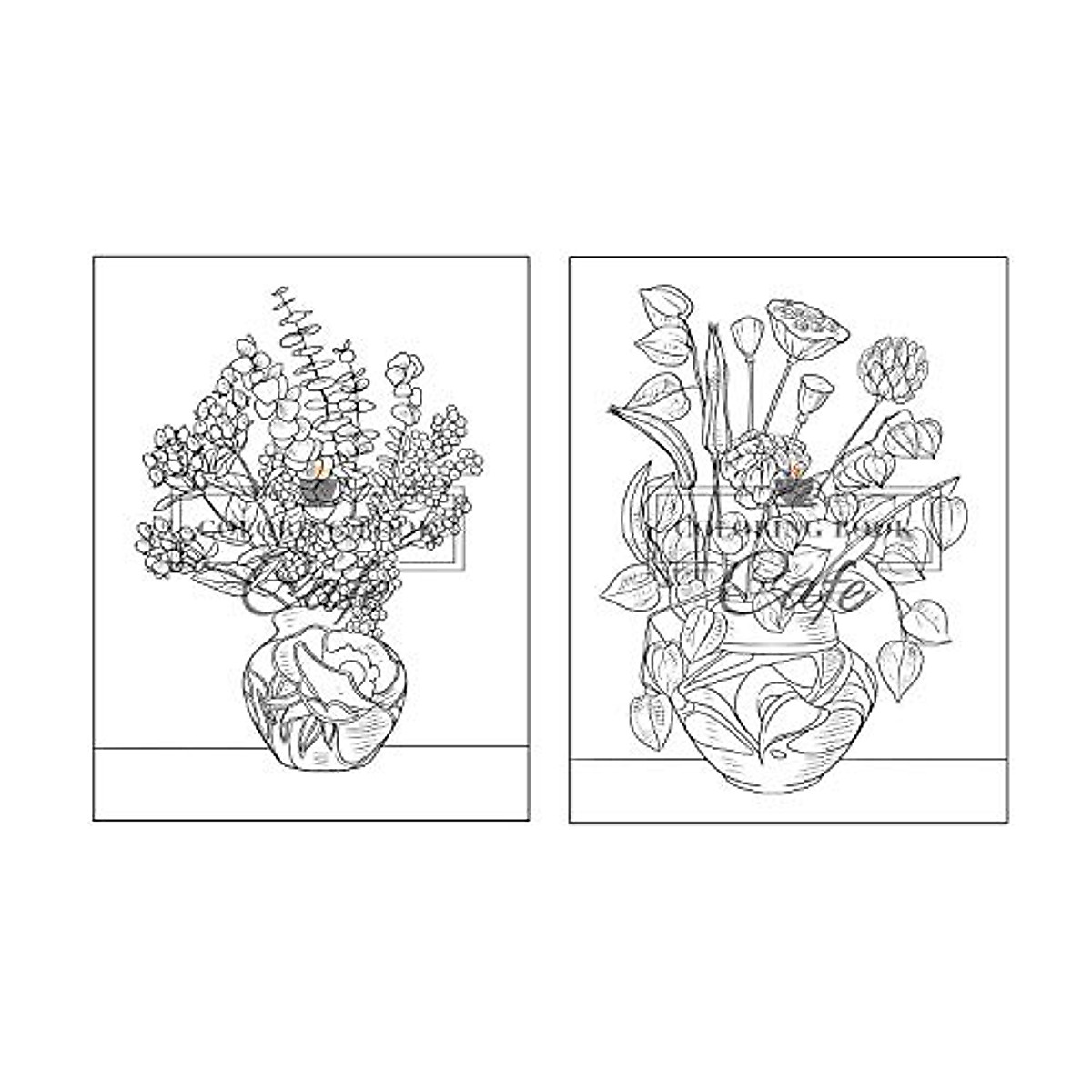 Winter Florals Coloring Book: An Adult Coloring Book Featuring Winter Floral Arrangements, Beautiful Holiday Bouquets and Exquisite Christmas Flowers