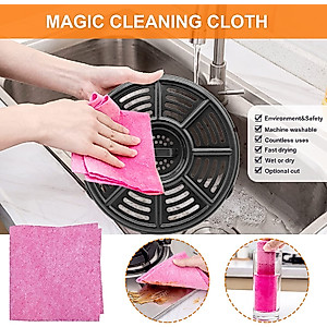 HEISENLIN Air Fryer Replacement Parts Crisper Plate for Ninja Air Fryers Foodi, 8.2 inch 4QT Premium Round air Fryer Tray Grill Pan Plate Accessories with Rubber Feet for Ninja, Dishwasher Safe