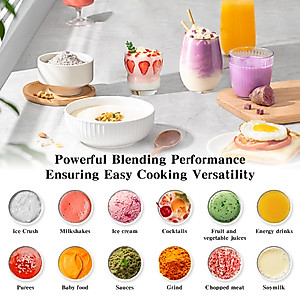 KOTLIE Blender 68 Oz Shakes & Smoothies Countertop Blender, 1200W 28000RPM High Speed Food Processors, Smoothie Blender with 8 Smart Functions for Baby Food, Crushing Ice or Frozen Drinks(Black)