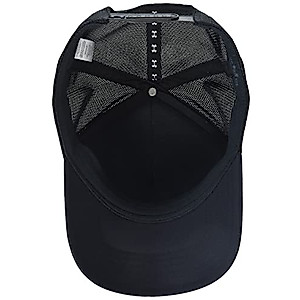 Under Armour Men's Freedom Trucker Hat , (001) Black / Black / Steel, One Size Fits All