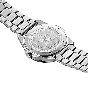 Luminox Men's Navy Seal Pacific Diver 3120 Series Silver Stainless Steel Oyster Band Black Dial Quartz Analog Watch