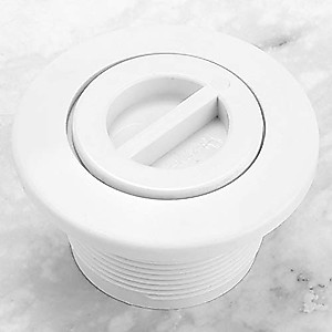TOPINCN Pool Vacuum Lock Rotation Safety Wall Suction Outlet Fitting Replacement for Pool Cleaner Suction Outlet, 2in White