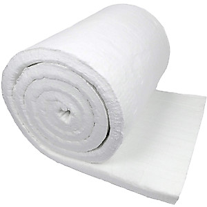 Lynn Manufacturing 2" Thick, Superwool Plus Insulation, Morgan Thermal Ceramics, 2200F Rated, 8 Lb. Density, 24" Wide, 12.5 Ft. Long, Ceramic Fiber Alternative, Safer Kaowool, 8SP22