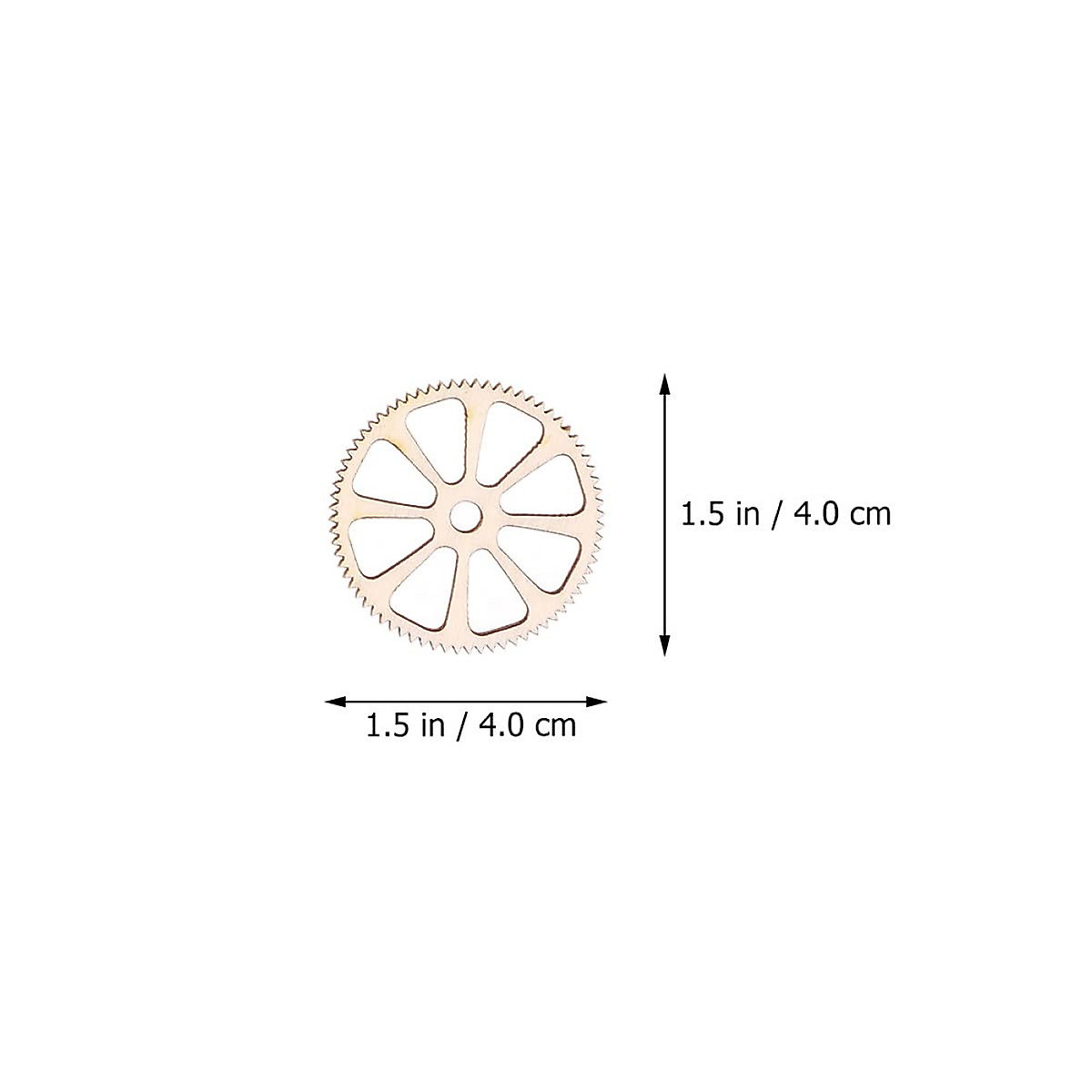 Toyvian 200 Pcs Wooden Gear Wood Chips Cartoon Wooden Plate Child