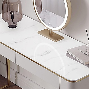 LXCREAT Glossy Gray White Marble Contact Paper, Granite Marble Wallpaper Peel and Stick Countertops, 15.7" x 118" Self Adhesive Removable Vinyl Wallpaper for Kitchen Beadboard Decoration