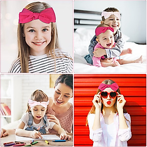 Lganze 19PCS Baby Headband Girl Hair Bow - Newborn Headband with Bow for Kids | Toddler Elastic Head Wrap | Infant Nylon Hair Accessories | Baby Girl Stuff Gifts