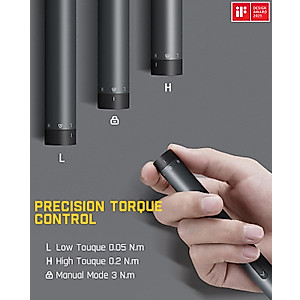 Fanttik E1 Max 3.7V Mini Electric Screwdriver, Precision Electric Screwdriver, 50-in-1 Magnetic Bits, Max 3 N.m, Magnetic Storage, 5/32''Hex, Repair Tool Set for Phone Camera Laptop Watch - Grey