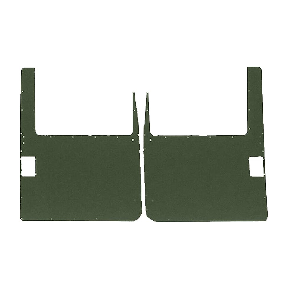 Federal Military Parts Hard X-Door Skins, Compatible with Humvee M998 HMMWV, Set of 2, Color Choice (Front, NATO Green)
