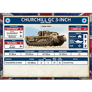 Flames of War Mid War British Churchill GC 3-Inch Gun Troop FOW BBX67