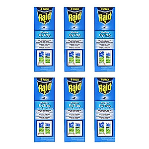 Raid Window Fly Trap, 4 Count (Pack of 6)