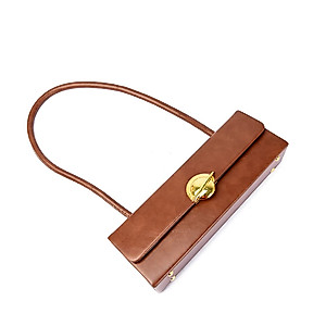 SAJOSE Purses and Handbags for Women Leather Designer Tote Fashion Ladies Shoulder Bags For Women (A-Brown)