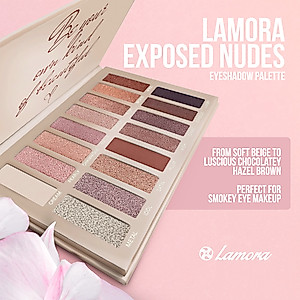 Best Pro Eyeshadow Palette Makeup - Matte Shimmer 16 Colors - Highly Pigmented - Professional Nudes Warm Natural Bronze Neutral Smoky Cosmetic Eye Shadows