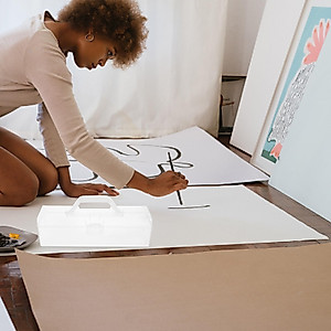 NUOBESTY Decorative Storage Boxes Box transparent paint brush case water color pens case paint brush case The Four Treasures of the Study writing Storage Box portable Tool box