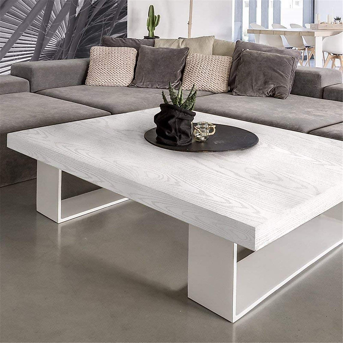 Yancorp 10ft Textured White Contact Paper Peel and Stick Wallpaper, White Wood Contact Paper for Cabinets,Pull and Stick Countertops Contact Paper for Countertops Shelf Liner (16" x10ft)