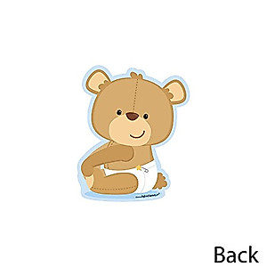 Baby Boy Teddy Bear - Decorations DIY Baby Shower Party Essentials - Set of 20