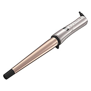 REMINGTON Shine Therapy Argan Oil & Keratin Infused ½-1 Inch Tapered Curling Wand for Natural Curls, Includes Heat Glove