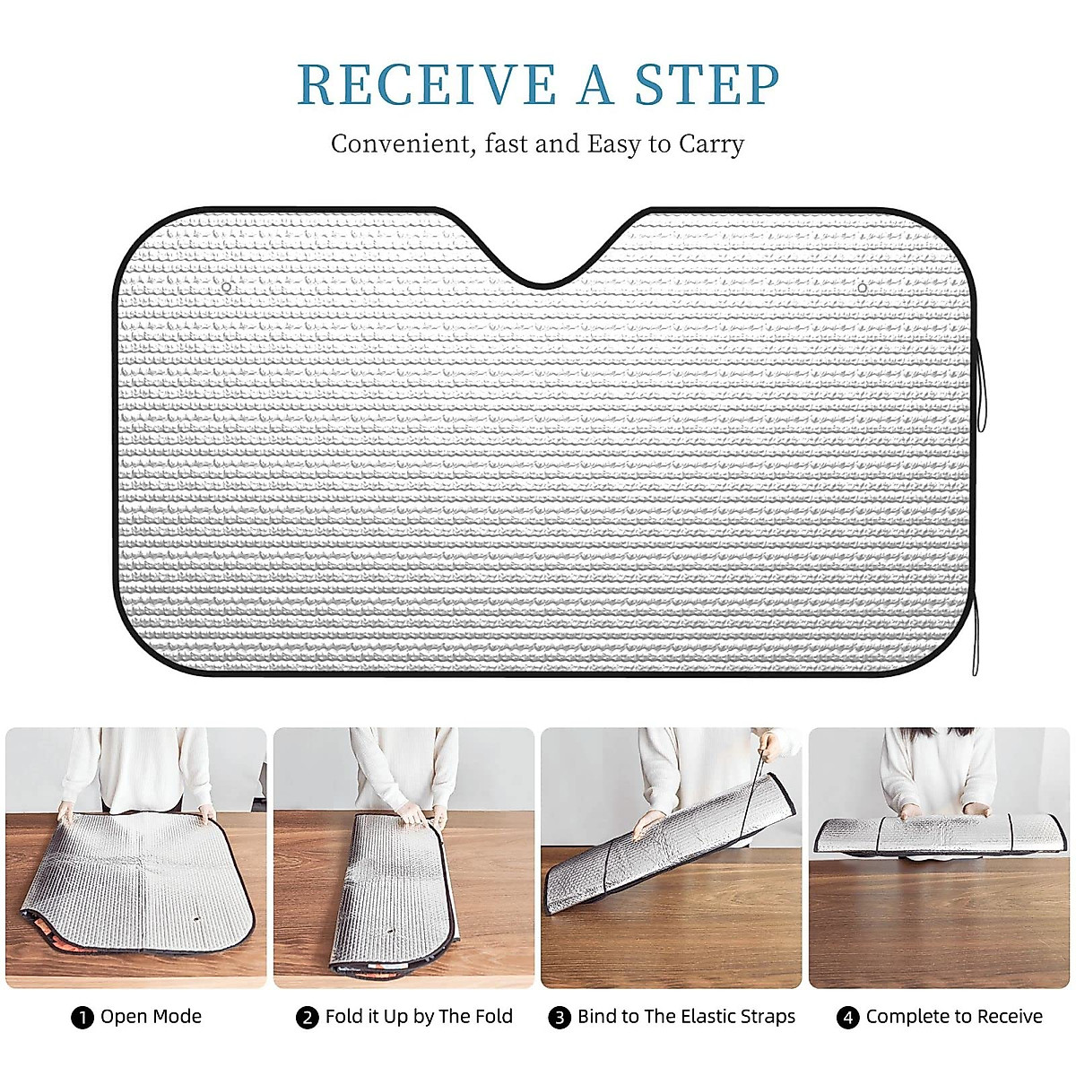 Jack Skellington Moons Windshield Sun Shade, Car Window Shades Front Windows Sunshade Cover Reflective Sun Visor Shield for Cars SUV Trucks, Small 51 x 27.5 in