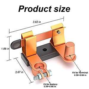 Battery Disconnect Switch Top Post,Top Post Knife Blade Master Switch, 12V / 24V Battery Shut Off Switch, Heavy Duty Knife Blade Battery Cut Off Switch, for Auto Car RV Boat Truck(Negative,Vertical)