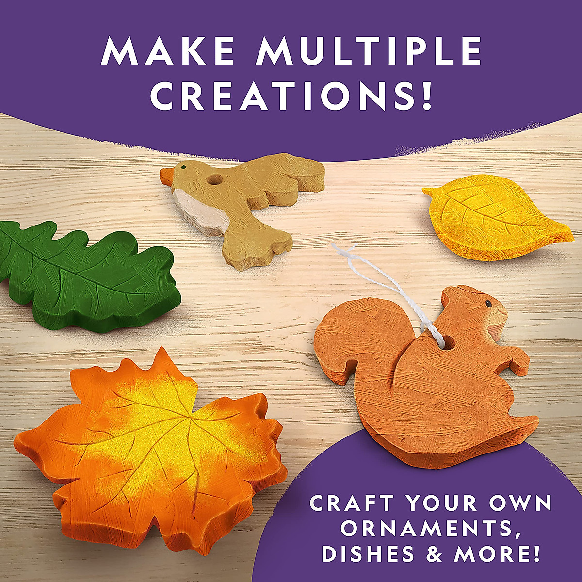 NATIONAL GEOGRAPHIC Modeling Clay Arts & Crafts Kit - Air Dry Clay for Kids Craft Kit with 2 lb. Clay, Sculpting Tool, Paints & More, Make Your Own Clay Creations, Ornaments, and Other Air Dry Pottery