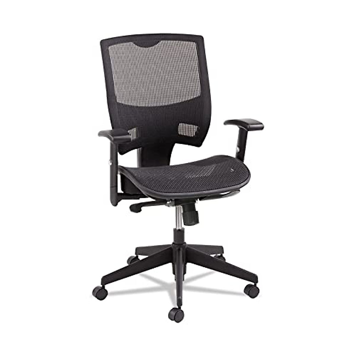 Alera Epoch Series All Mesh Multifunction Mid-Back Chair, Black