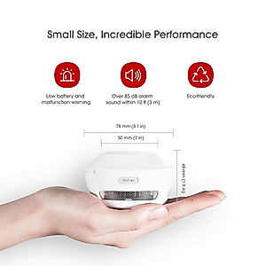 X-Sense Wi-Fi Smoke Detector, Wireless Smart Fire Smoke Detector with Replaceable Lithium Battery & Silence Button, Auto Self-Check Function, XS01-WT, Pack of 3